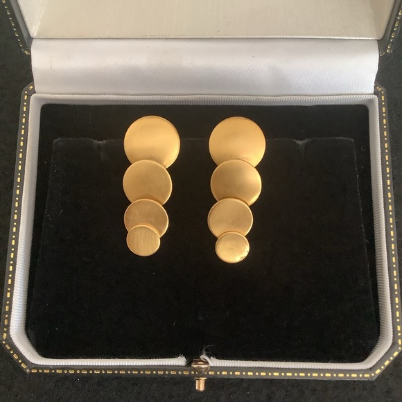 Jewelry | Vintage Matte Gold Earrings | Poshmark